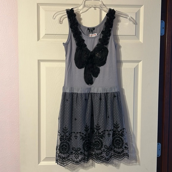 Rhapsody | Dresses | Nwt Rhapsody Juniors Medium Sleeveless Grey Black ...